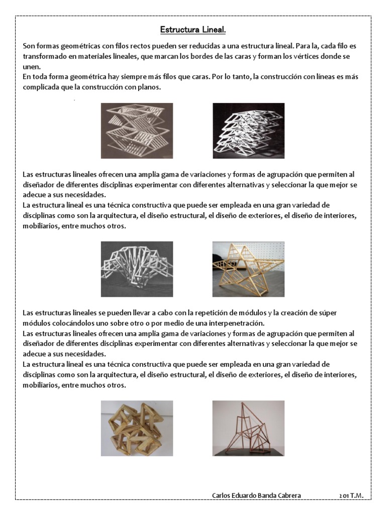 Estructuras Lineales en Arquitectura | PDF | Antropometría | Science