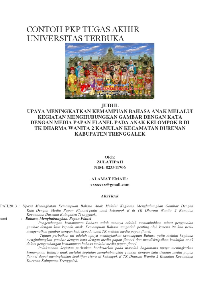 Contoh PKP Tugas Akhir Ut | PDF