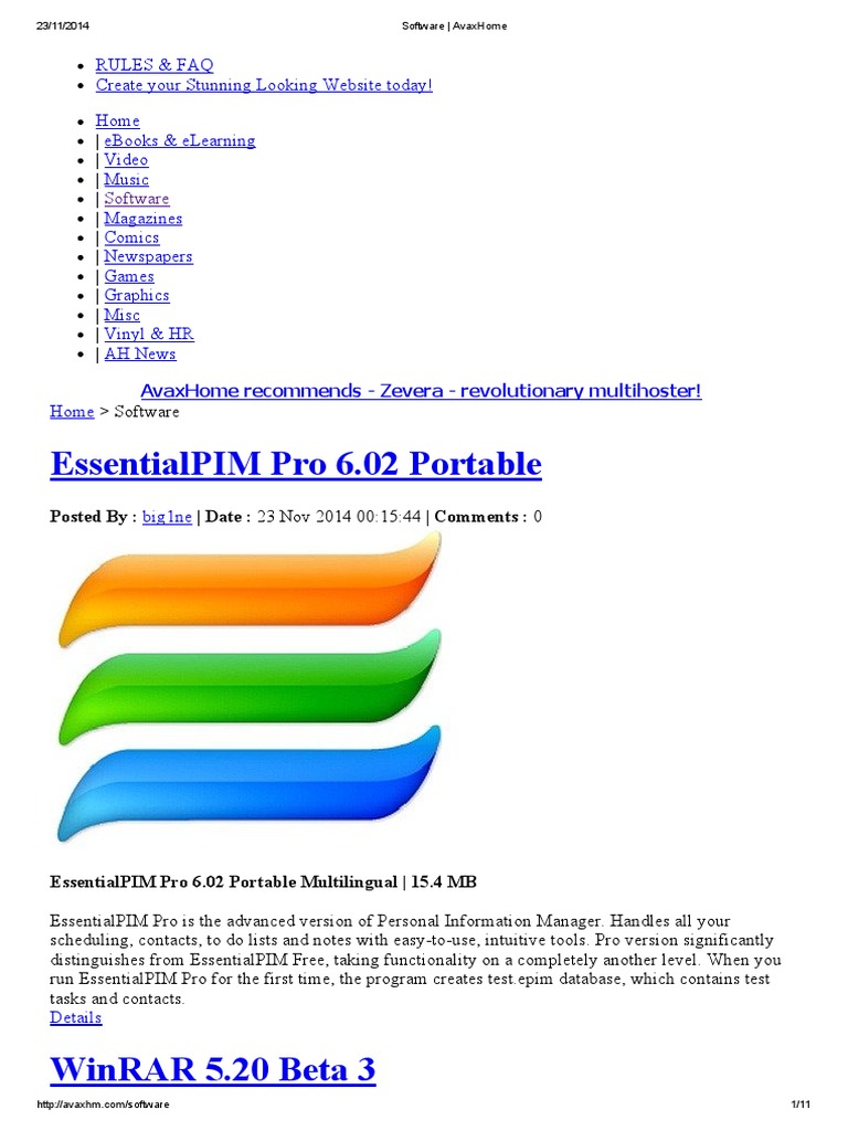 Software - AvaxHome | PDF | File Maker | File Transfer Protocol