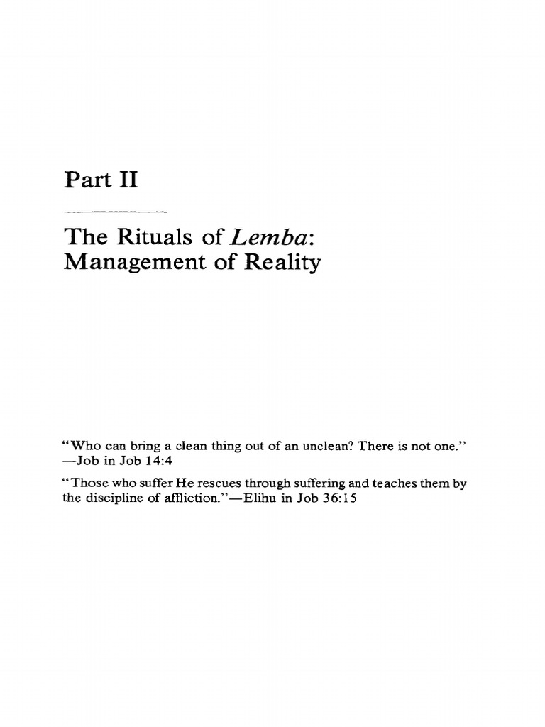 Lemba Rituals and Societal Influence | PDF | Ethnography | Mythology