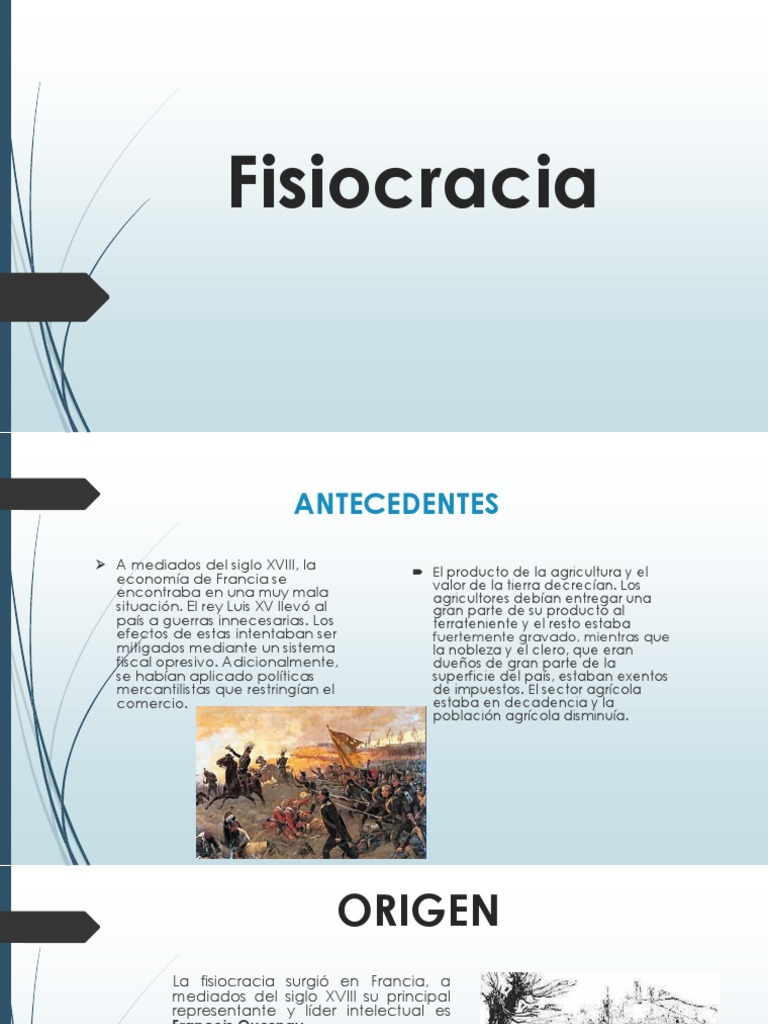 Orígenes y Principios de la Fisiocracia | PDF | Riqueza | Agricultura