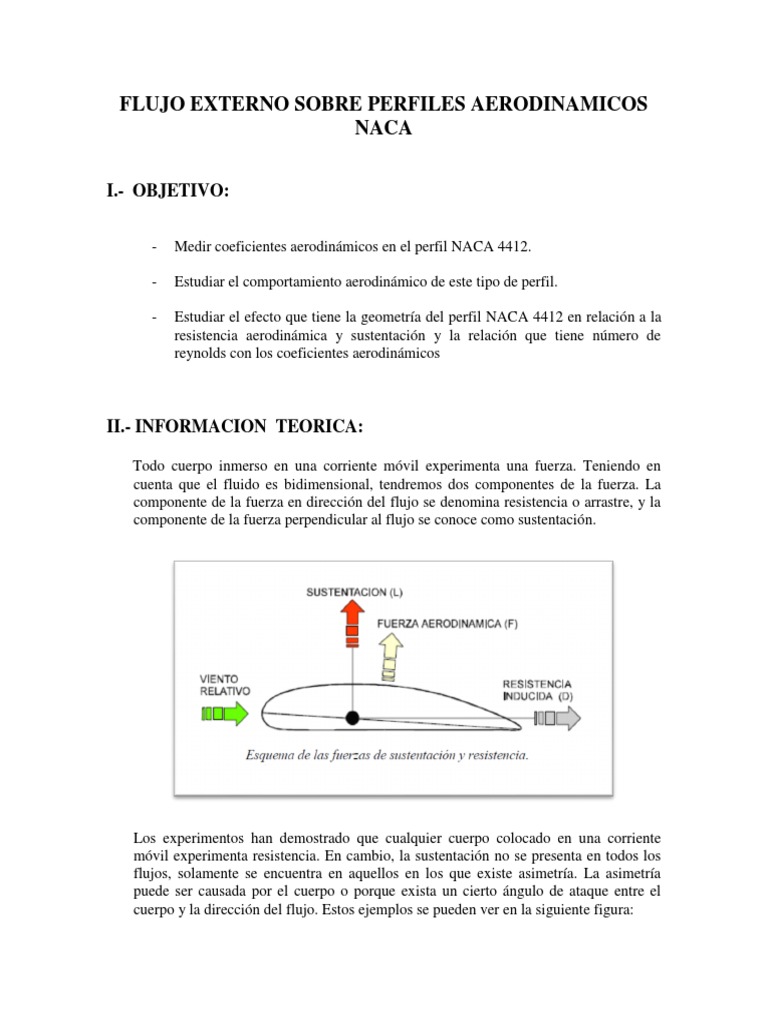 Perfil Naca | PDF | Levantar (Fuerza) | Superficie sustentadora