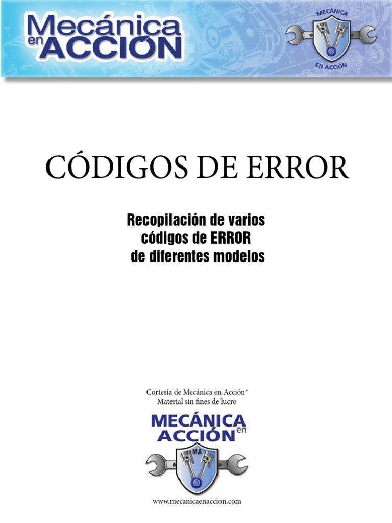 Códigos de ERROR-varios Modelos | PDF | Acelerador | Sensor