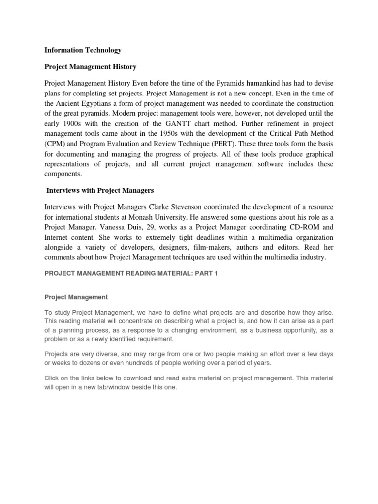 Project Management | PDF | Project Management | Documentation