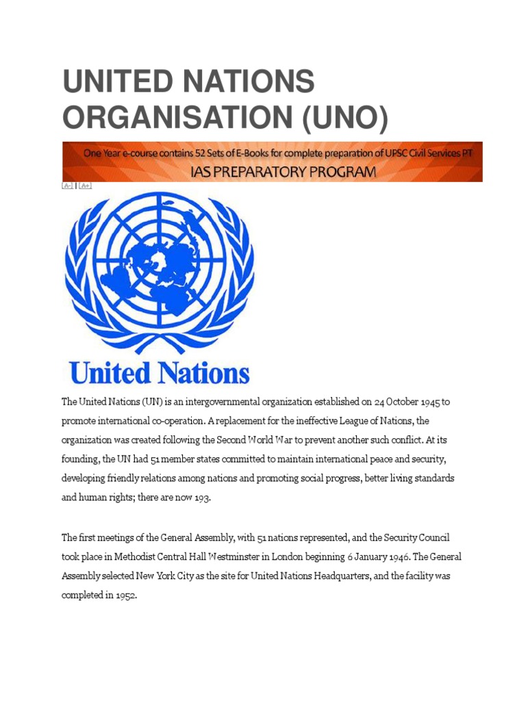United Nations Organisation