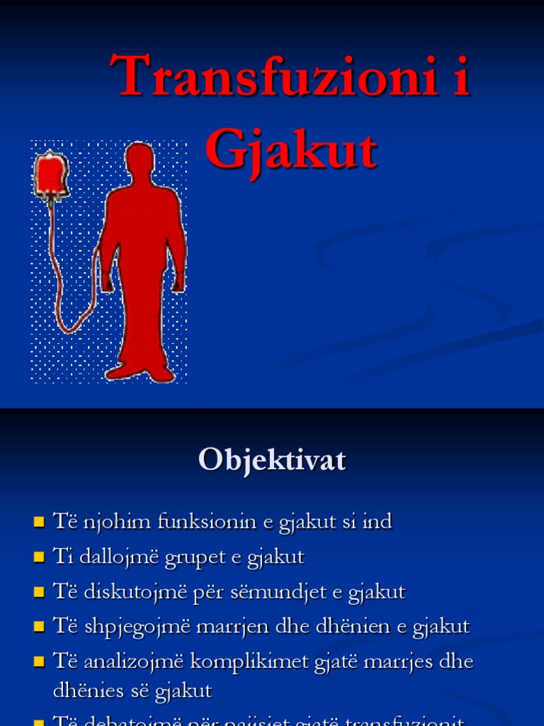 Transfuzioni I Gjakut | PDF