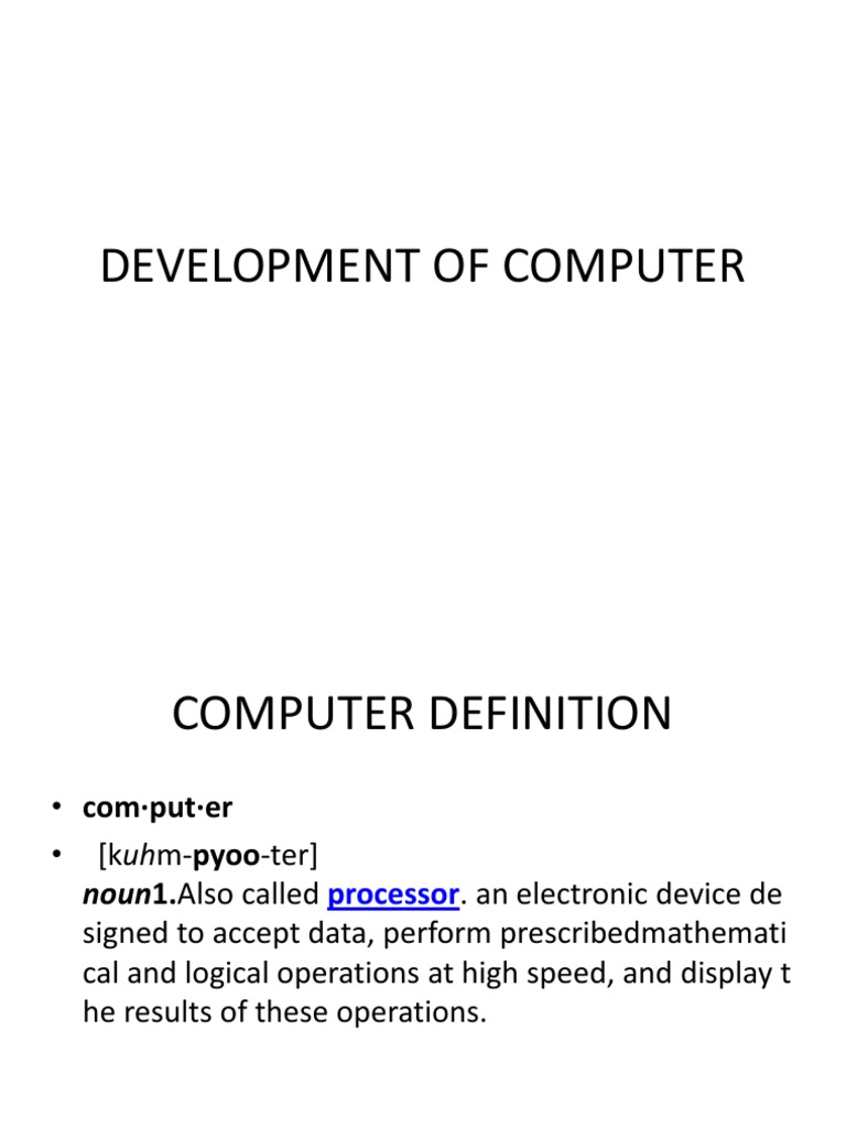 Development of Computer | PDF | Macintosh | Hewlett Packard