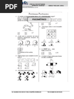 Ejemplo de Examen Psicométrico de Matemáticas
