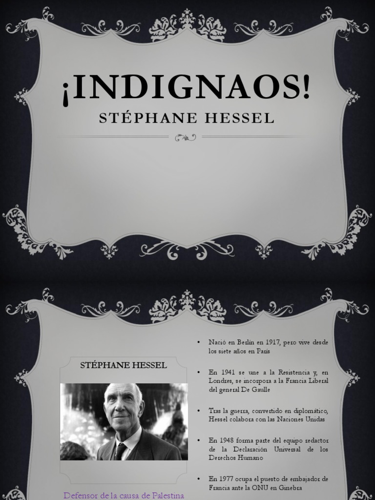 Exposición Indignaos Stéphane Hessel | PDF | Teorías políticas ...