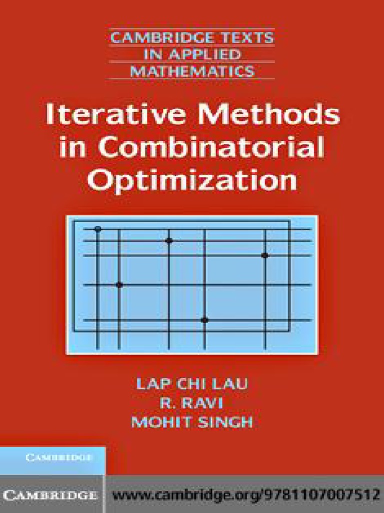 Iterative Methods In Combinatorial Optimization Pdf Linear Programming Mathematical