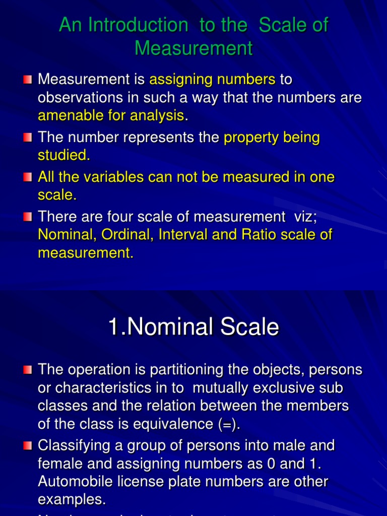 Measurement, Reliability &validity | PDF | Validity (Statistics) | Level Of Measurement