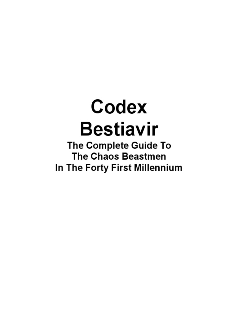 Chaos Beastmen in Warhammer 40K | PDF | Armour | Armed Conflict