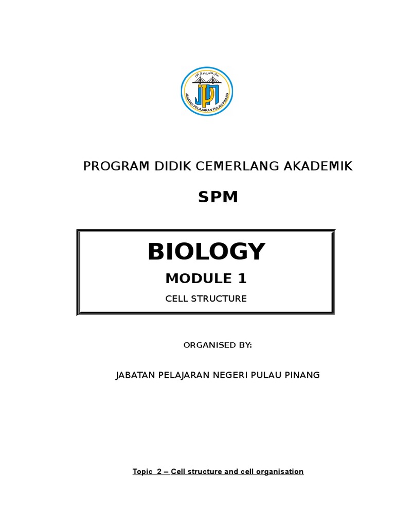 Bio Form 4 Cell Structure | PDF | Vacuole | Cell (Biology)