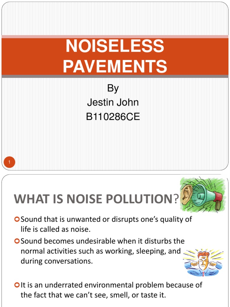 Noiseless Pavements Explained | PDF | Road Surface | Tire