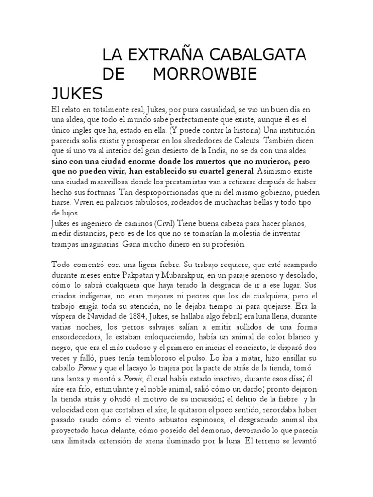 La Extraña Cabalgata de Morrowbie Jukes | PDF | Naturaleza