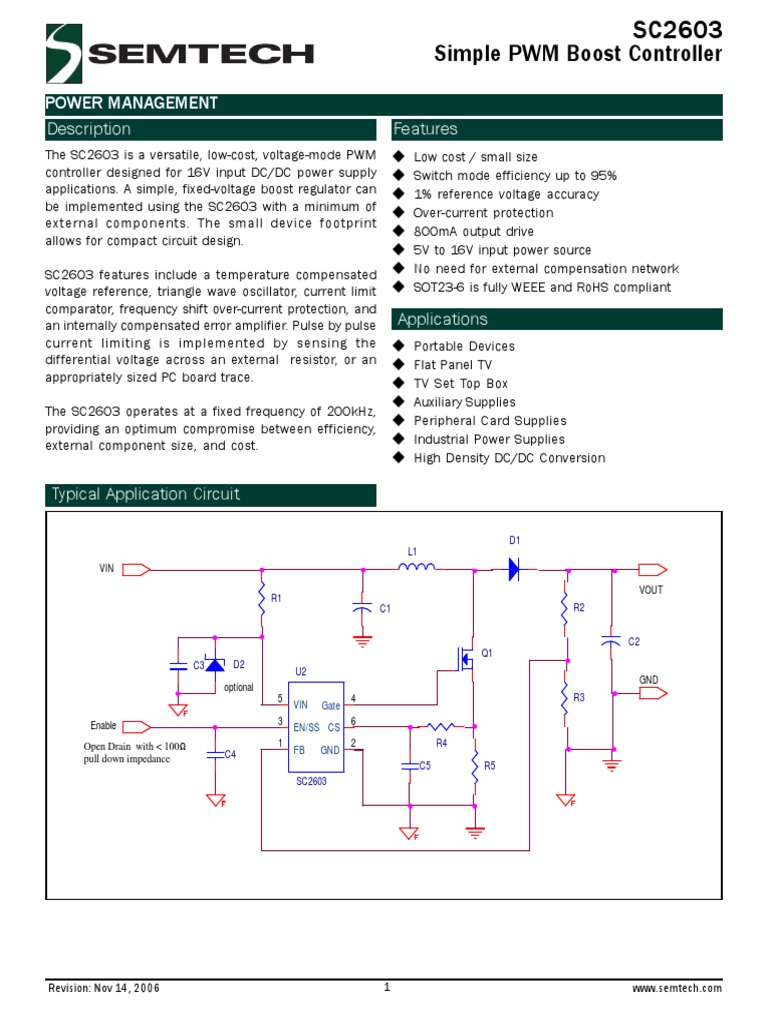 Simple PWM Boost Controller: Power Management Features Description ...