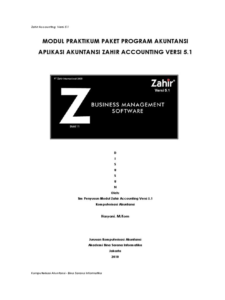 Panduan Zahir Accounting Versi 5.1 | PDF