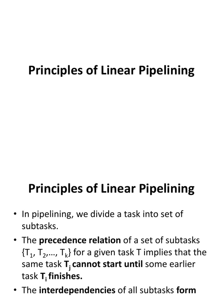 Principles of Linear Pipelining | PDF | Instruction Set | Central Processing Unit