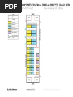 LHB 2AC Sleeper Coach Layout Diagram | PDF