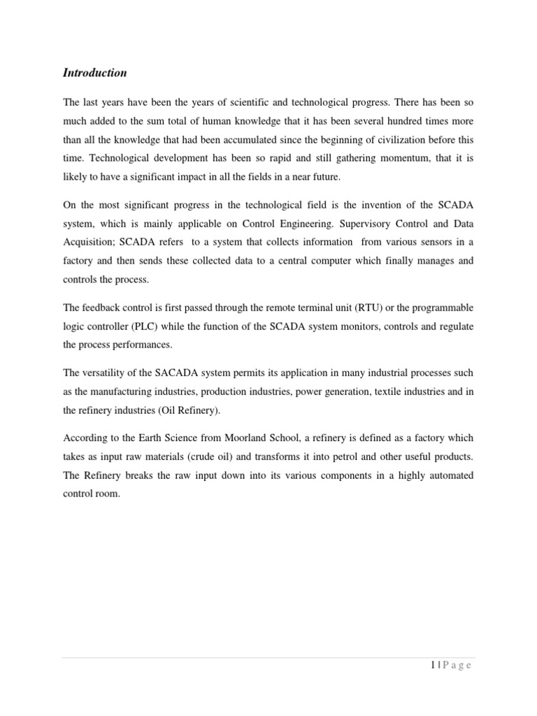 Scada | Download Free PDF | Scada | Oil Refinery