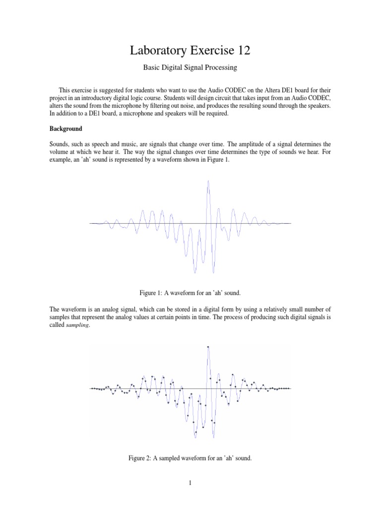 Codec de Audio | PDF | Signal (Electrical Engineering) | Digital Signal