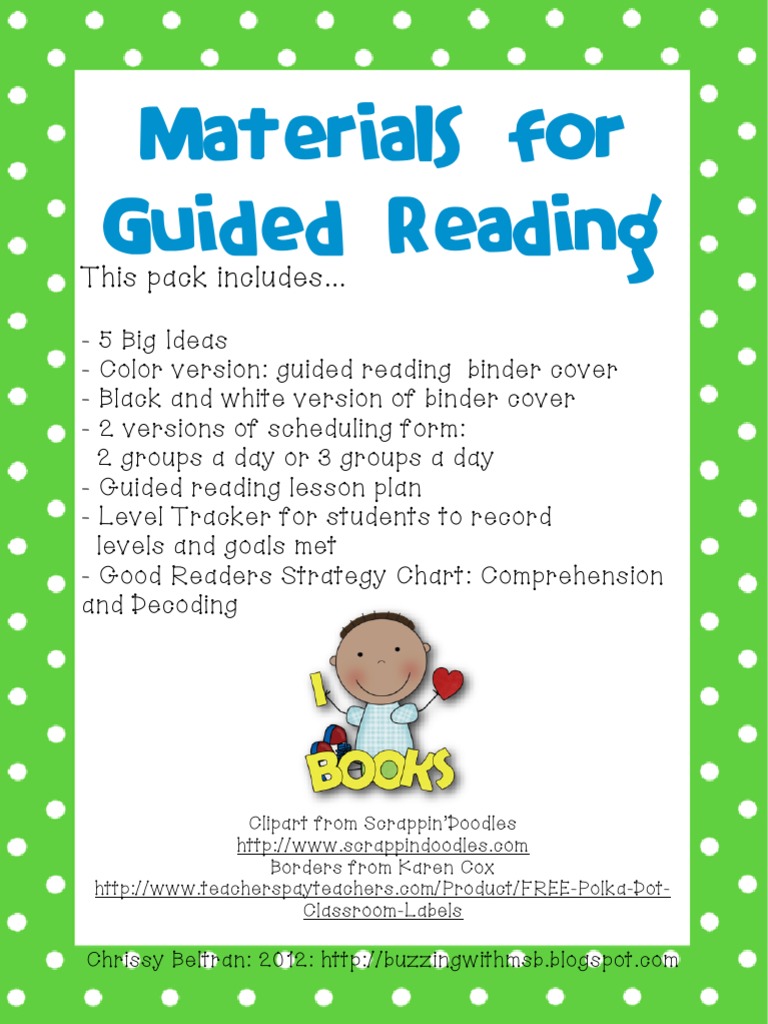 Guided Reading Materials | PDF | Reading Comprehension | Reading (Process)