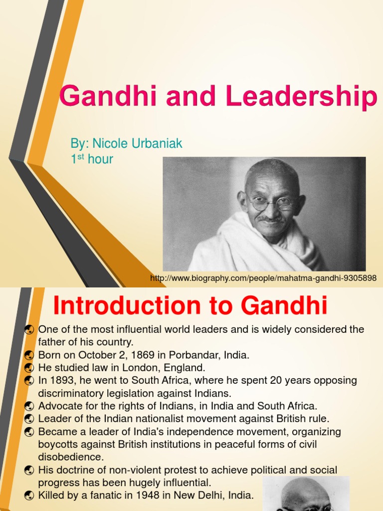 Gandhi and Leadership | PDF | Transformational Leadership | Mahatma Gandhi