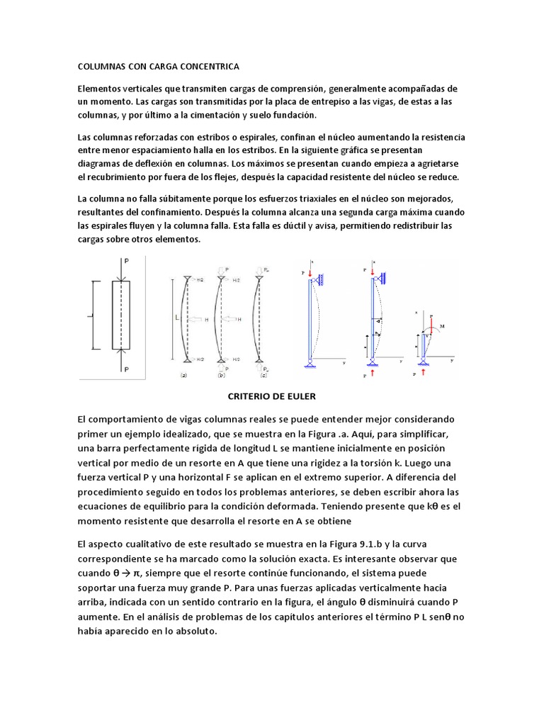 Columnas Con Carga Concentrica | Descargar gratis PDF | Rotación ...