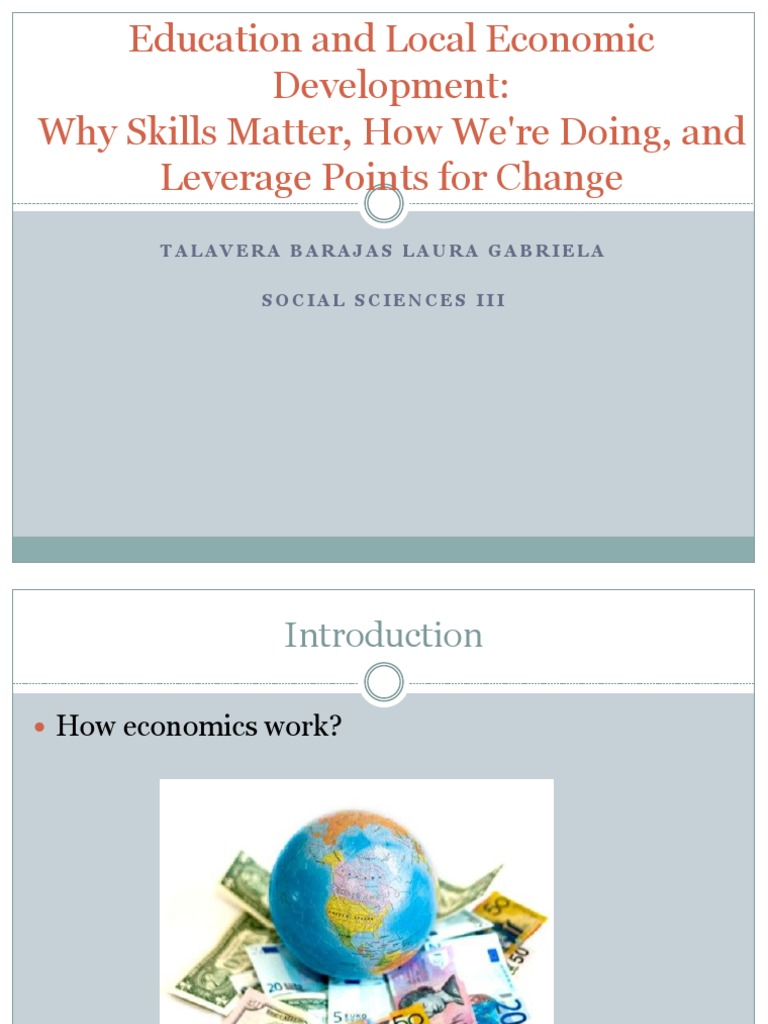 Education and Local Economic Development | PDF | Competitiveness ...