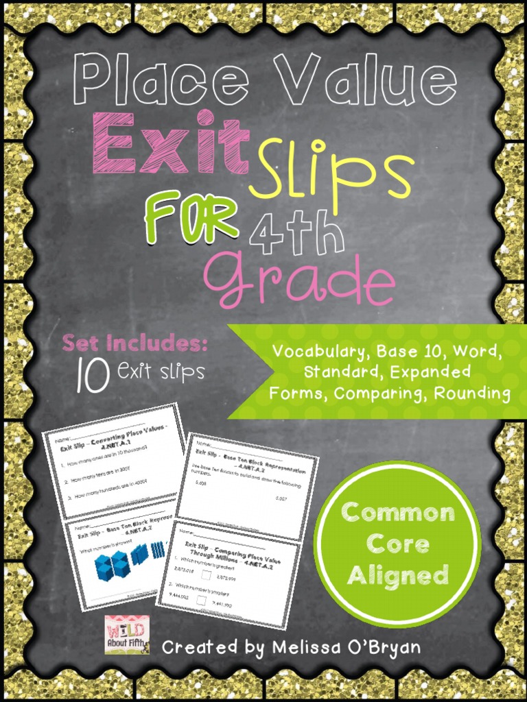 Place Value: Slips | PDF | Computing And Information Technology
