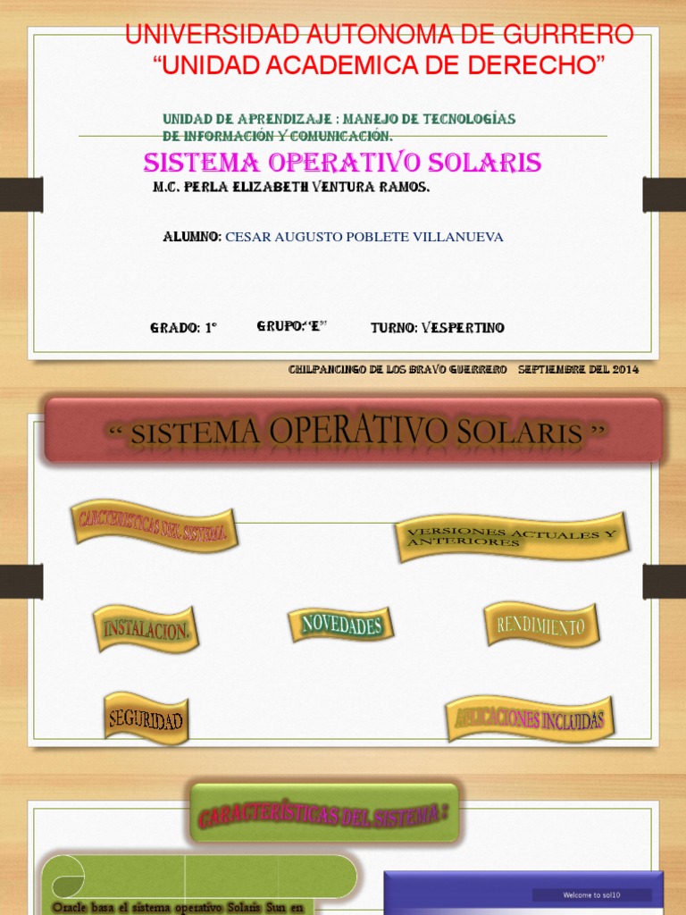Sistema Operativo Solaris | PDF | Kernel (sistema operativo) | Archivo ...