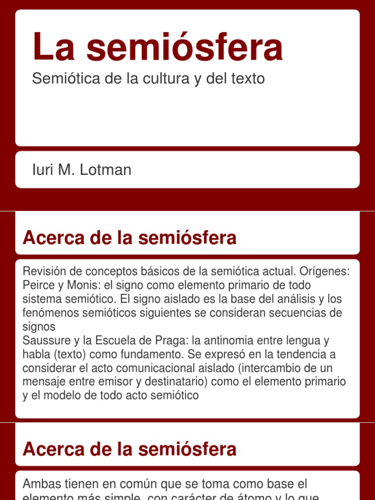 Conceptos Clave de la Semiósfera | PDF | Semiótica | Espacio
