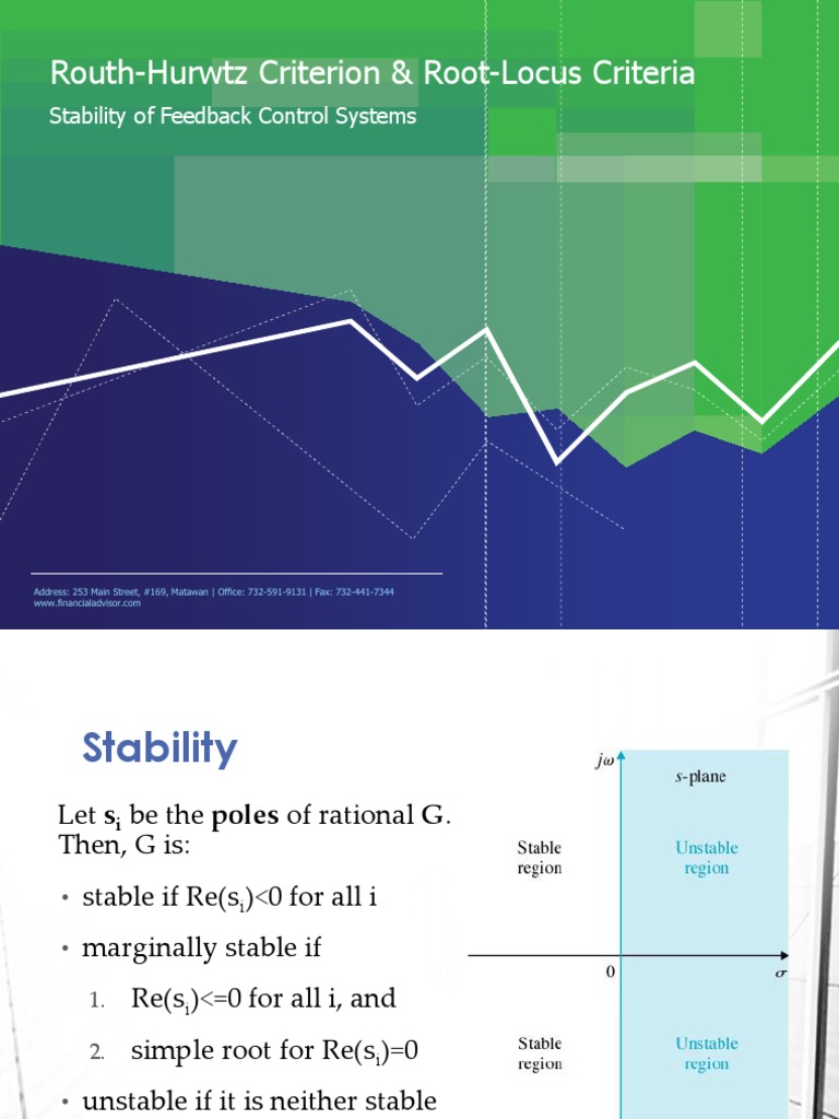 Routh-Hurwtz Criterion & Root-Locus Criteria: Stability of Feedback Control Systems | PDF ...