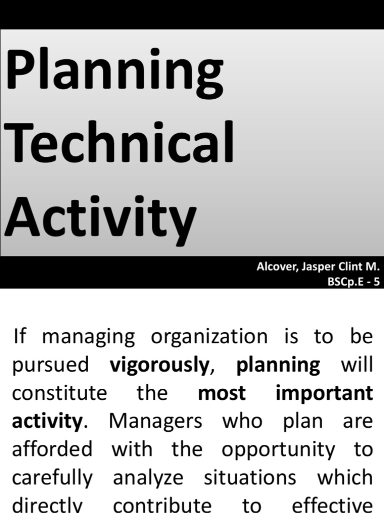Engineering Management Planning Guide | PDF | Strategic Planning | Goal