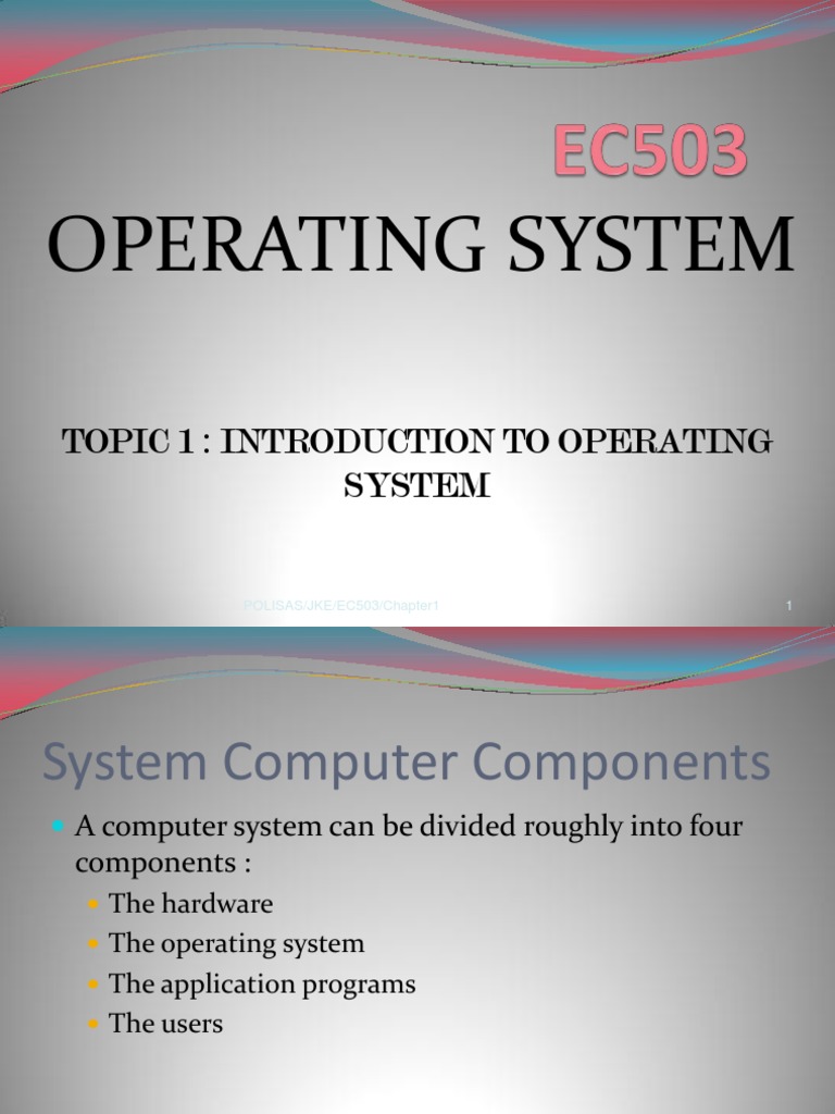 Introduction To Operating System Pdf Operating System Shell Computing