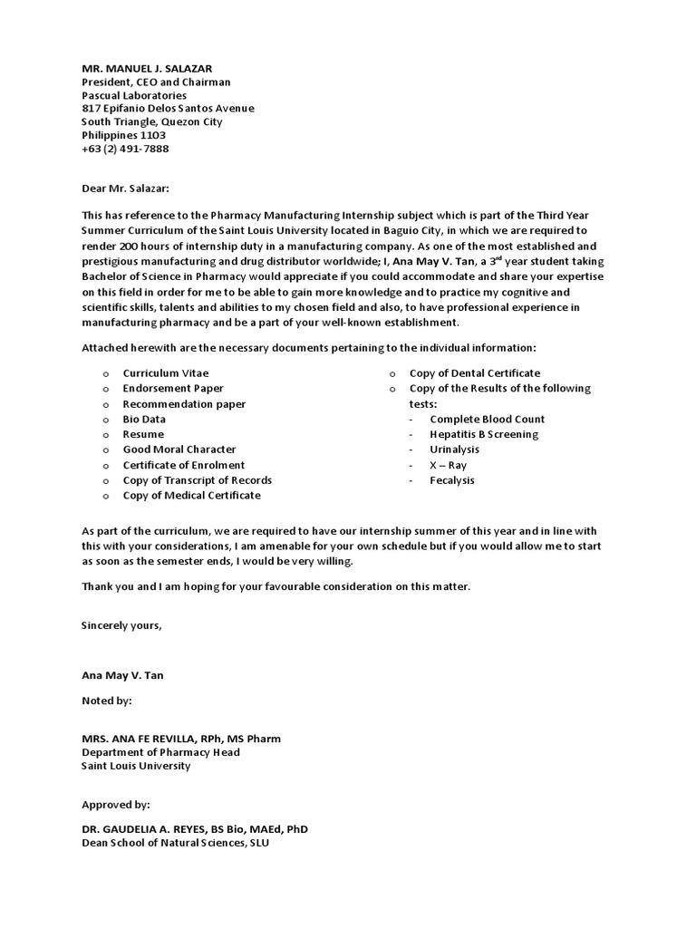 Cover Page | PDF | Internship | Job Hunting