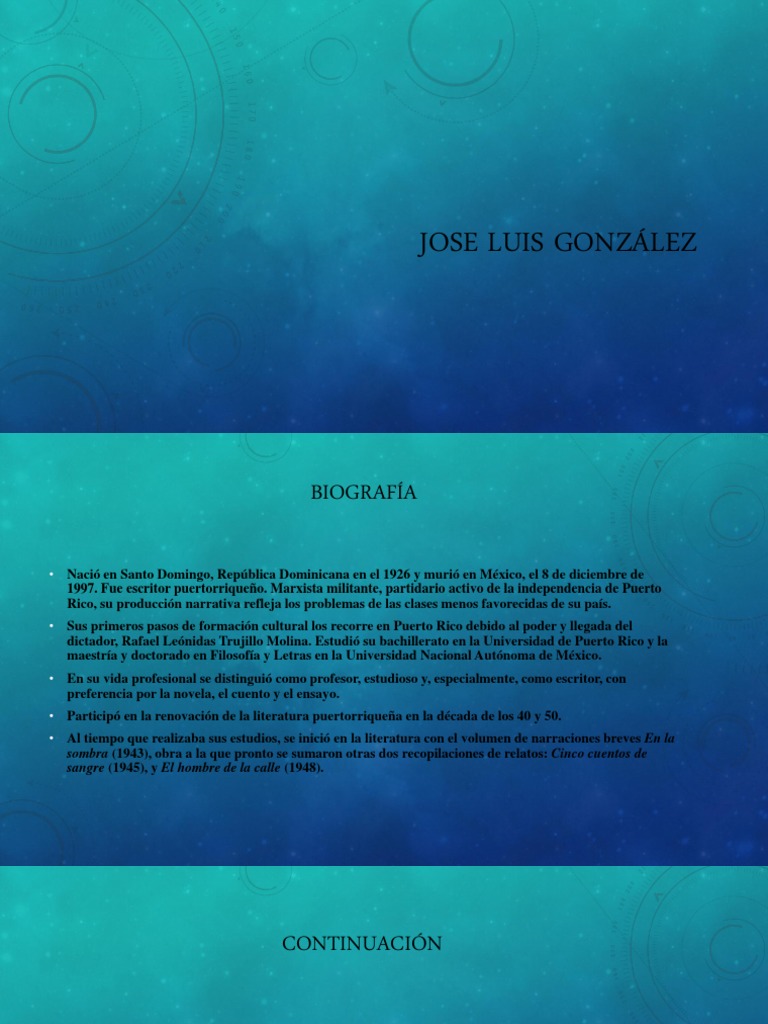 Jose Luis González | PDF | Puerto Rico | México