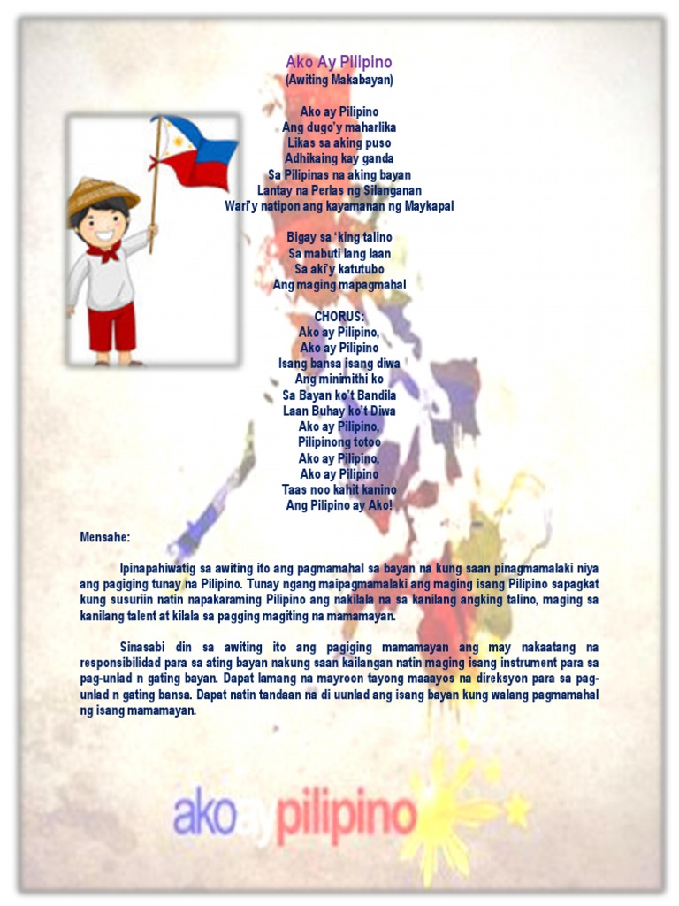 Ako Ay Pilipino | PDF