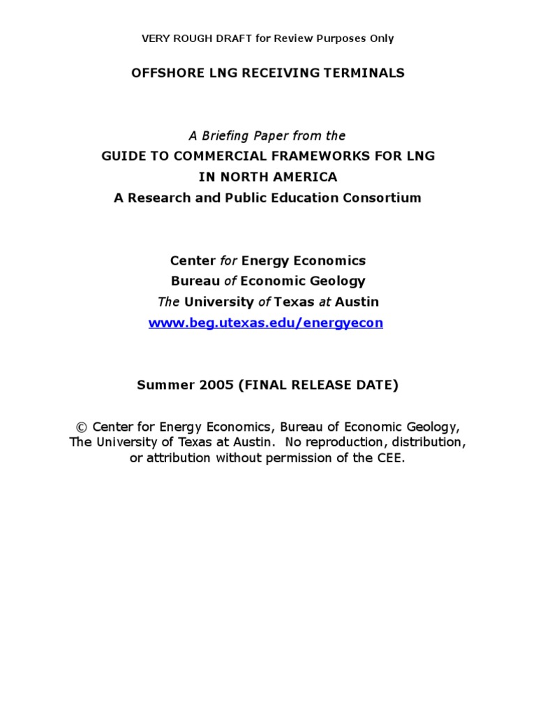 LNG Offshore Receiving Terminals | PDF | Liquefied Natural Gas ...