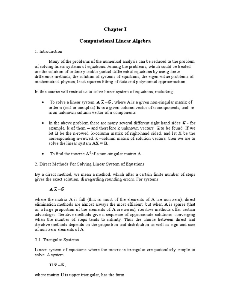 Gauss Elimination Method | PDF | System Of Linear Equations | Matrix ...
