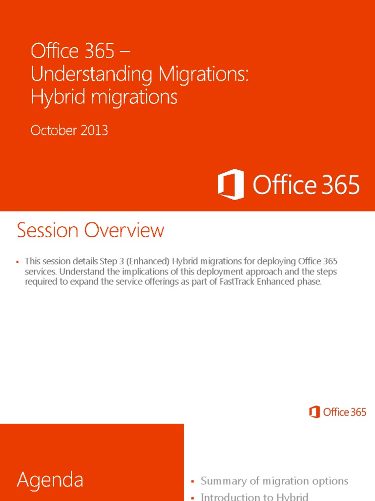 Hybrid Migration With Exchange and Office 365 | PDF | Microsoft ...
