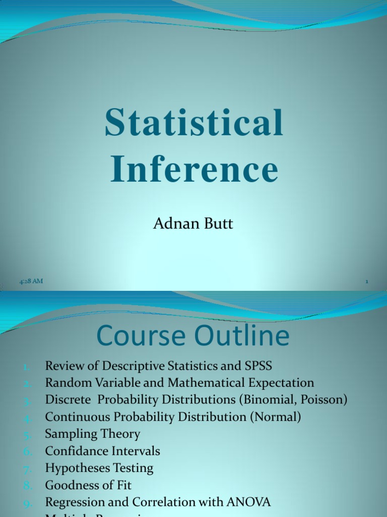 Statistical Inference | PDF | Level Of Measurement | Coefficient Of ...