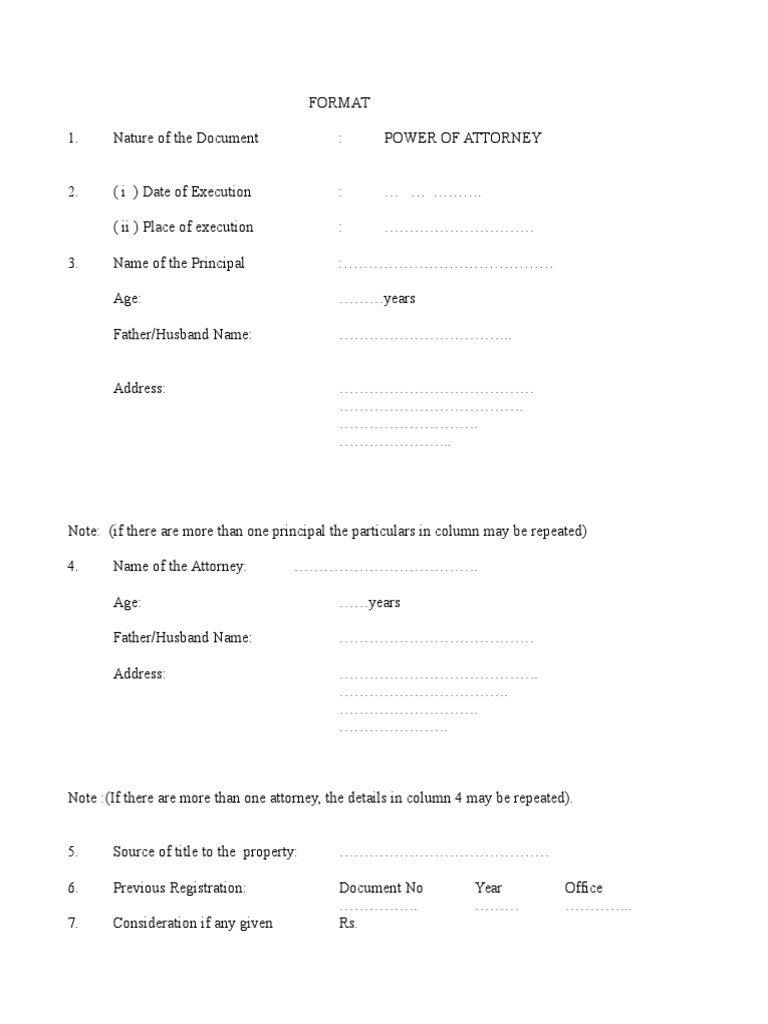 POA Tamil | PDF | Deed | Power Of Attorney