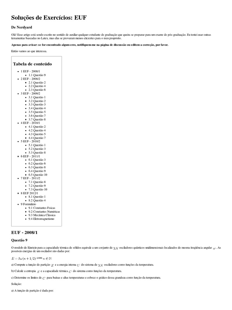 Sol Exe Yard | PDF | Efeito fotoelétrico | Entropia
