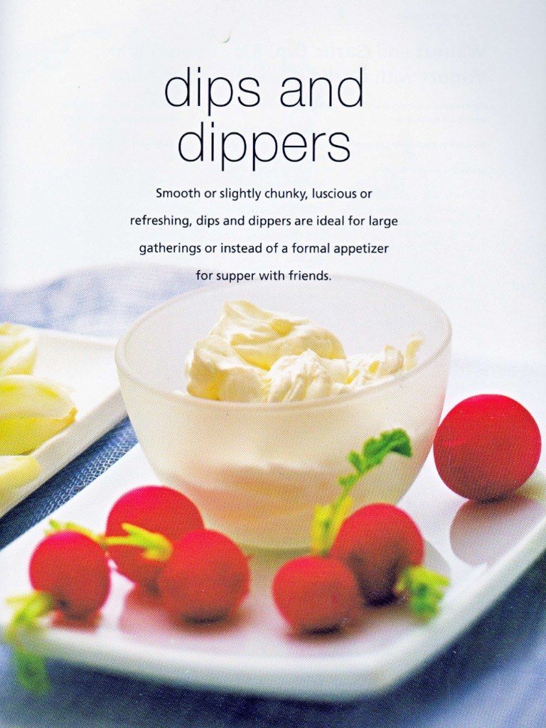 Dips and Dippers Recipes Guide | PDF