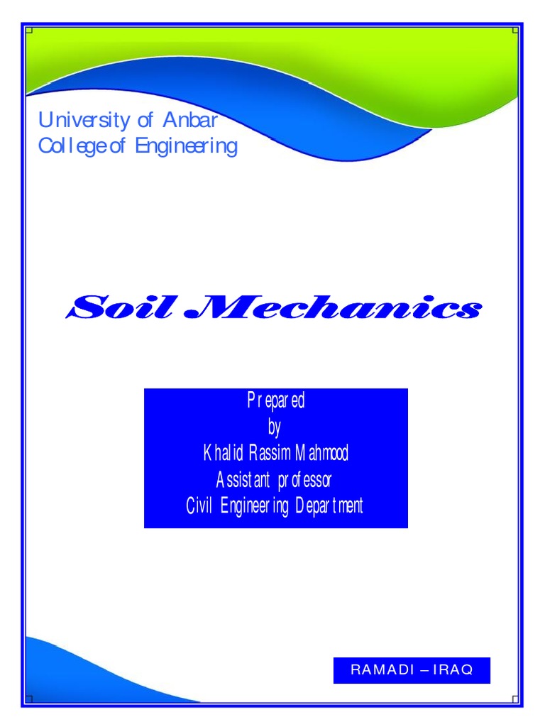 Soil Mechanics Lecture Notes With Cover 2 Pdf Rock Geology Soil