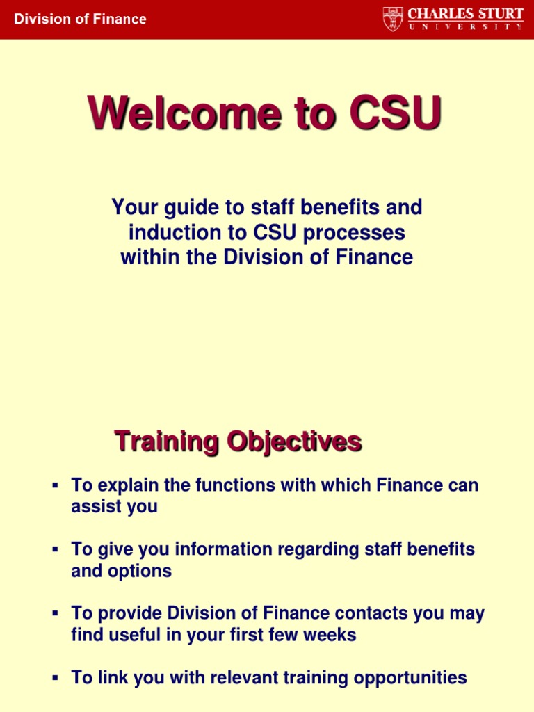 Finance Induction | PDF | Salary | Employee Benefits