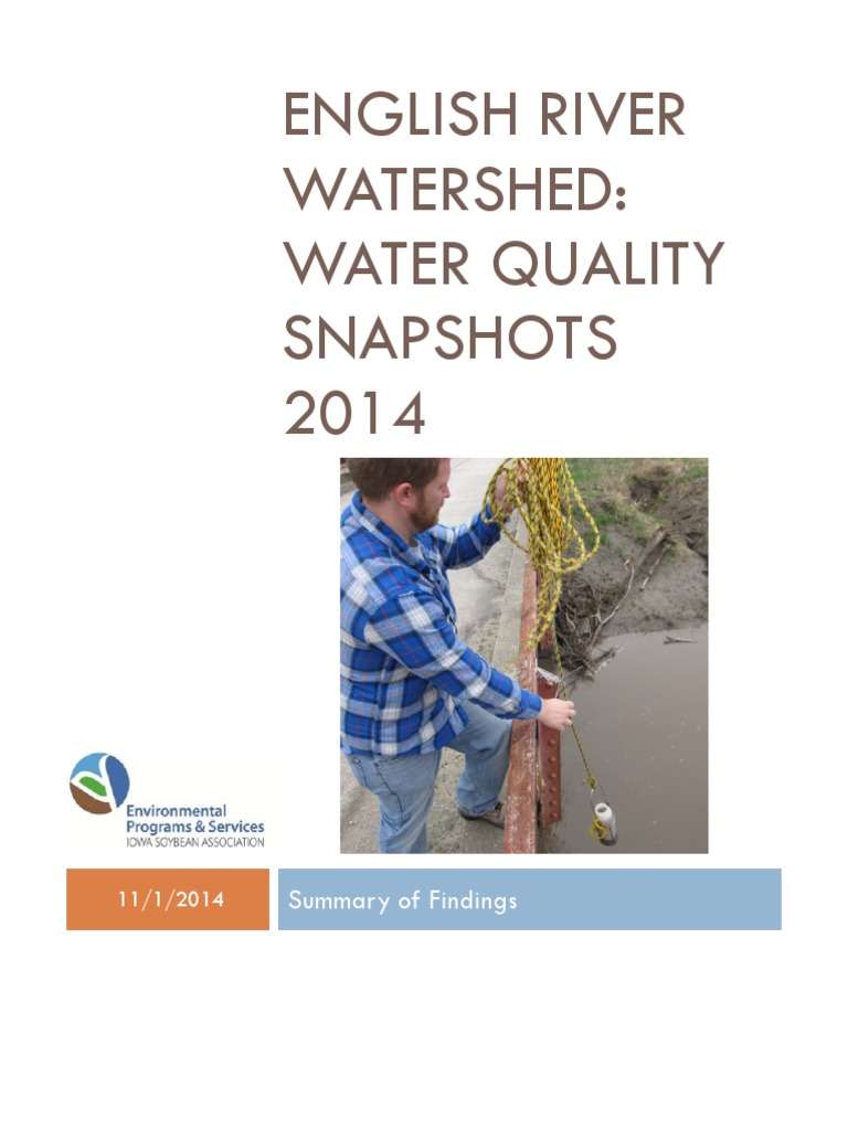 English River Watershed Water Quality 2014 | PDF | Nitrate | Water Quality