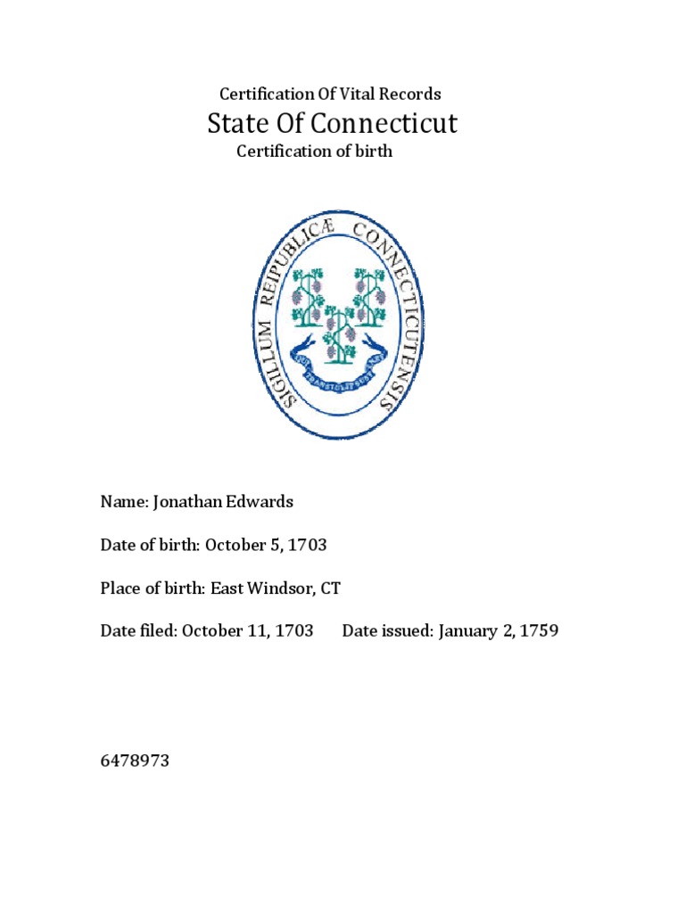 Certification of Vital Records | PDF