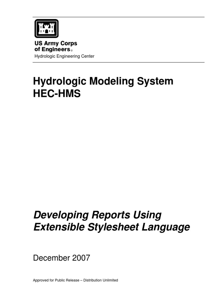 HEC-HMS Stylesheet Reports Guide PDF | PDF | Html Element | Html